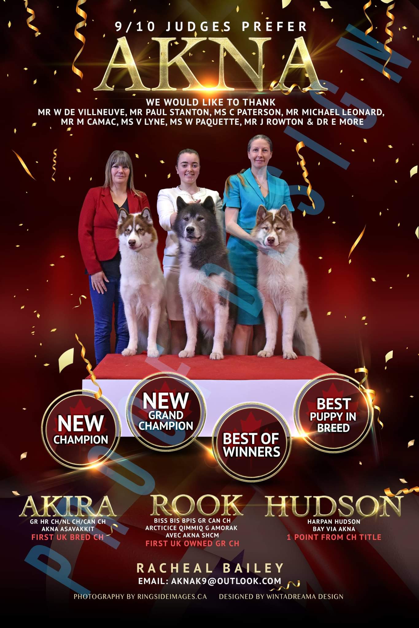 Akna Achievements – Canadian Eskimo Dogs